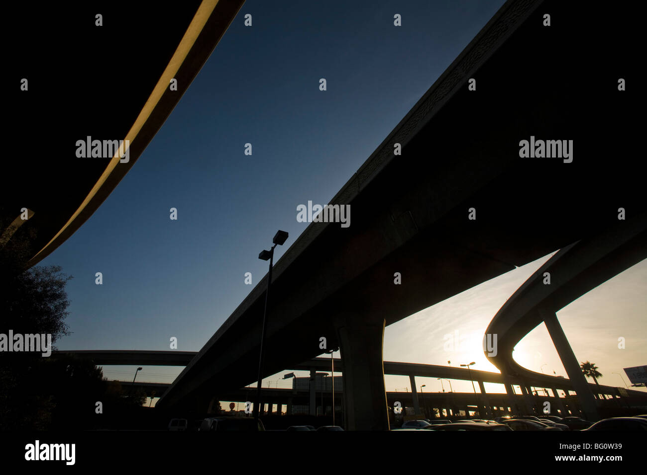 Interchange of 405 Freeway and 105 Freeway, Los Angeles, California ...