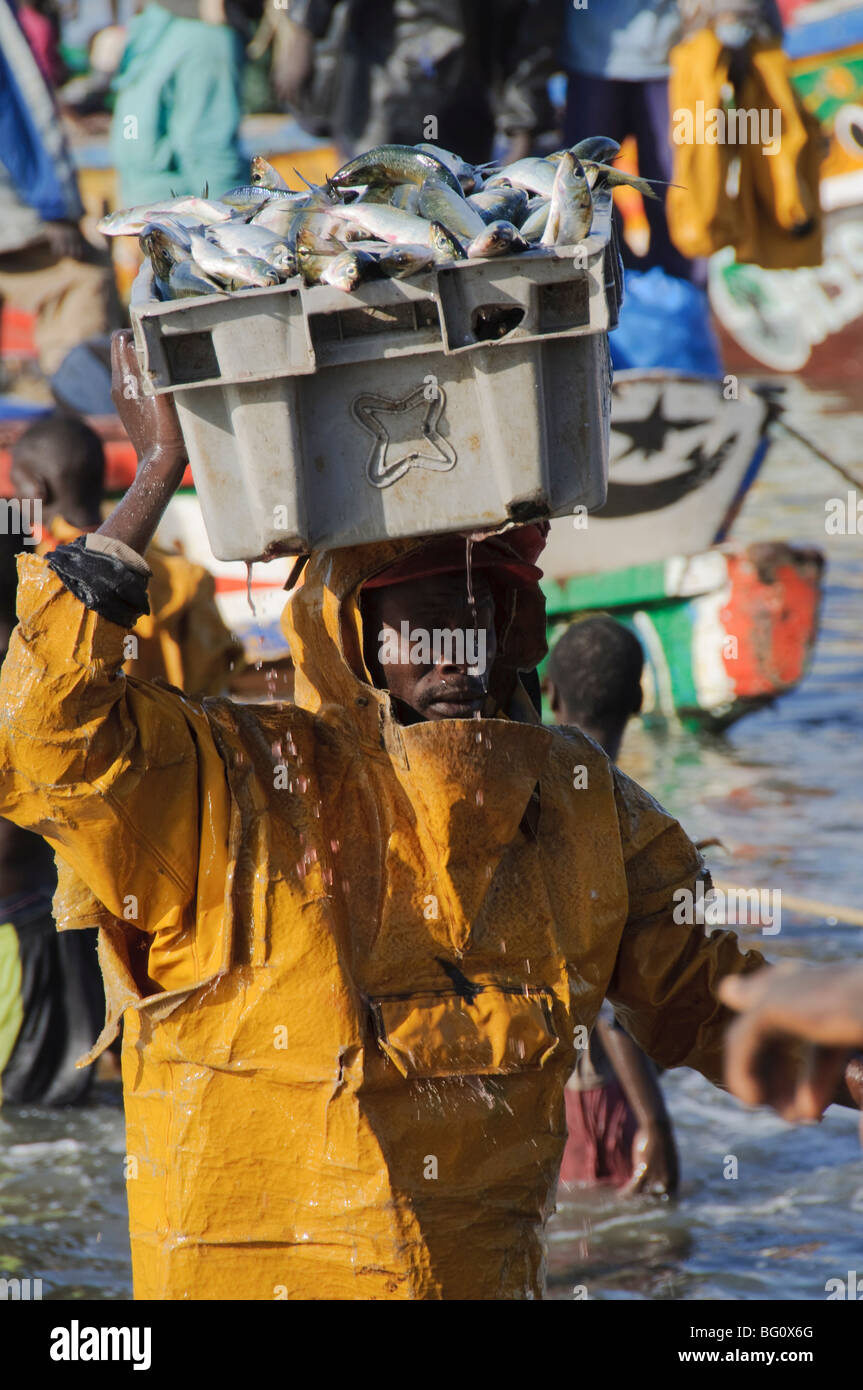 Mbour Fish Market, Mbour, Senegal, West Africa, Africa Stock Photo - Alamy