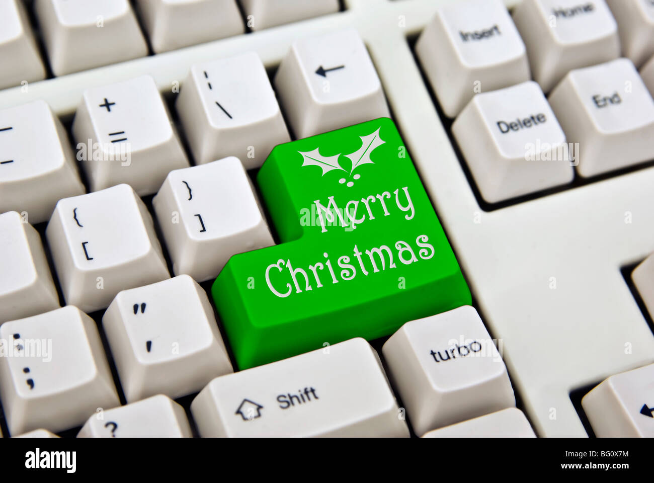 wish everyone a merry christmas with this keyboard key Stock Photo - Alamy
