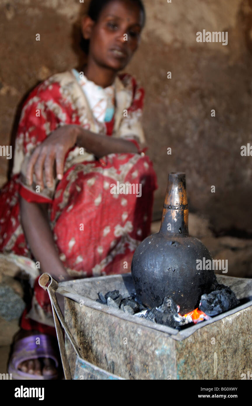 coffee ceremony, axum, ethiopia Stock Photo - Alamy