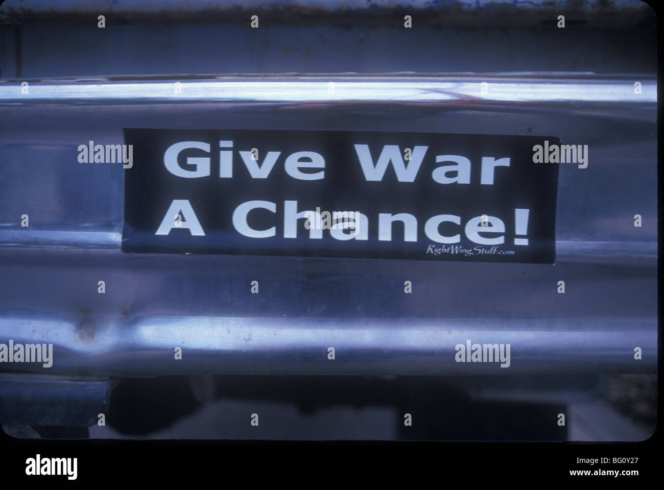 Bumper sticker, war, Iraq Stock Photo - Alamy