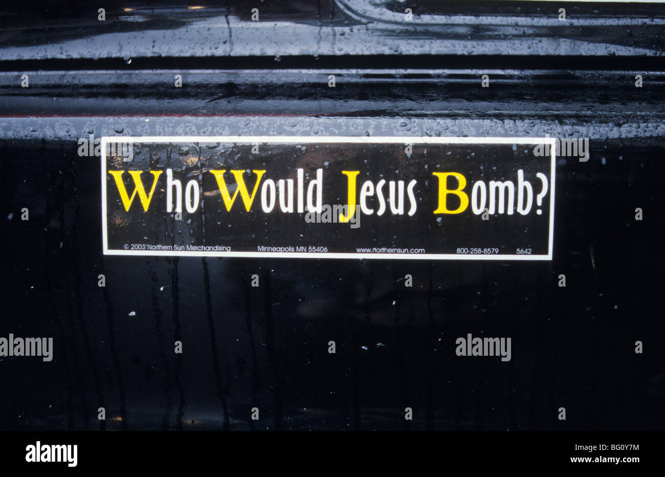 War bumper sticker hi-res stock photography and images - Alamy