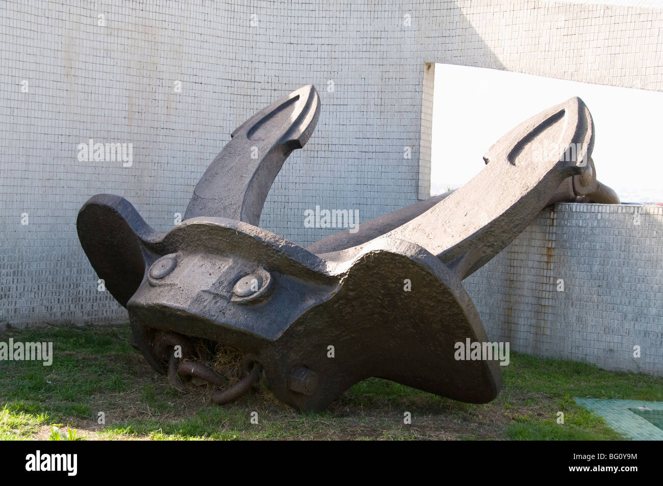 Anchor of the Graf Spee, Montevideo, Uruguay, South America Stock Photo ...