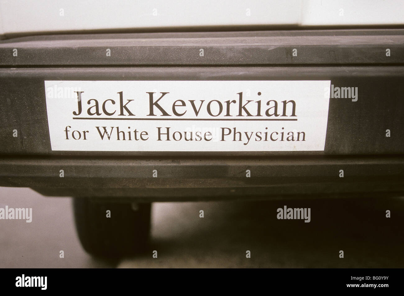 Bumper sticker, George Bush, Jack Kevorkian, White House Stock Photo ...