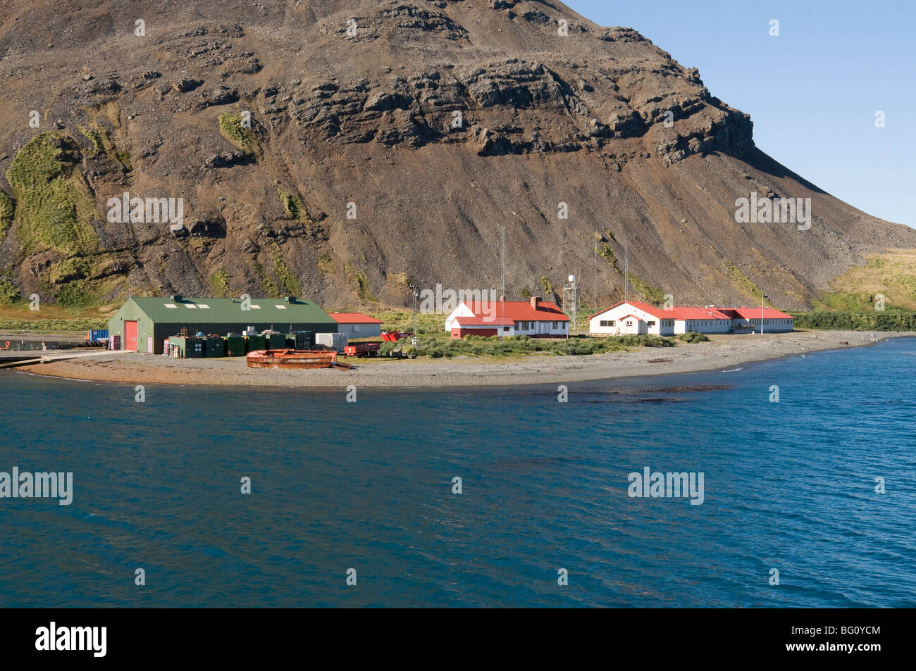 British Antarctic Survey site, King Edwards point, Grytviken, South ...