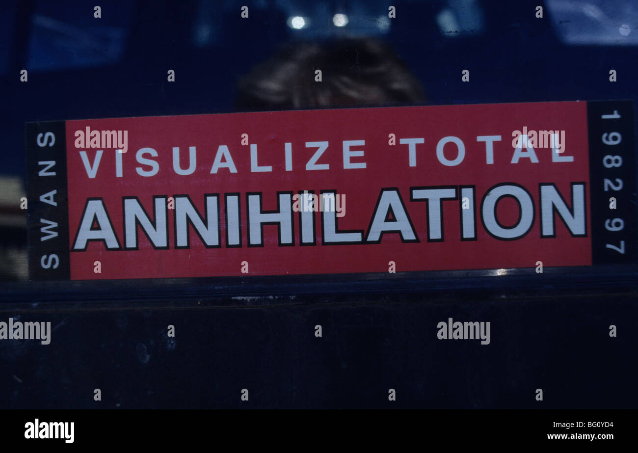 War bumper sticker hi-res stock photography and images - Alamy