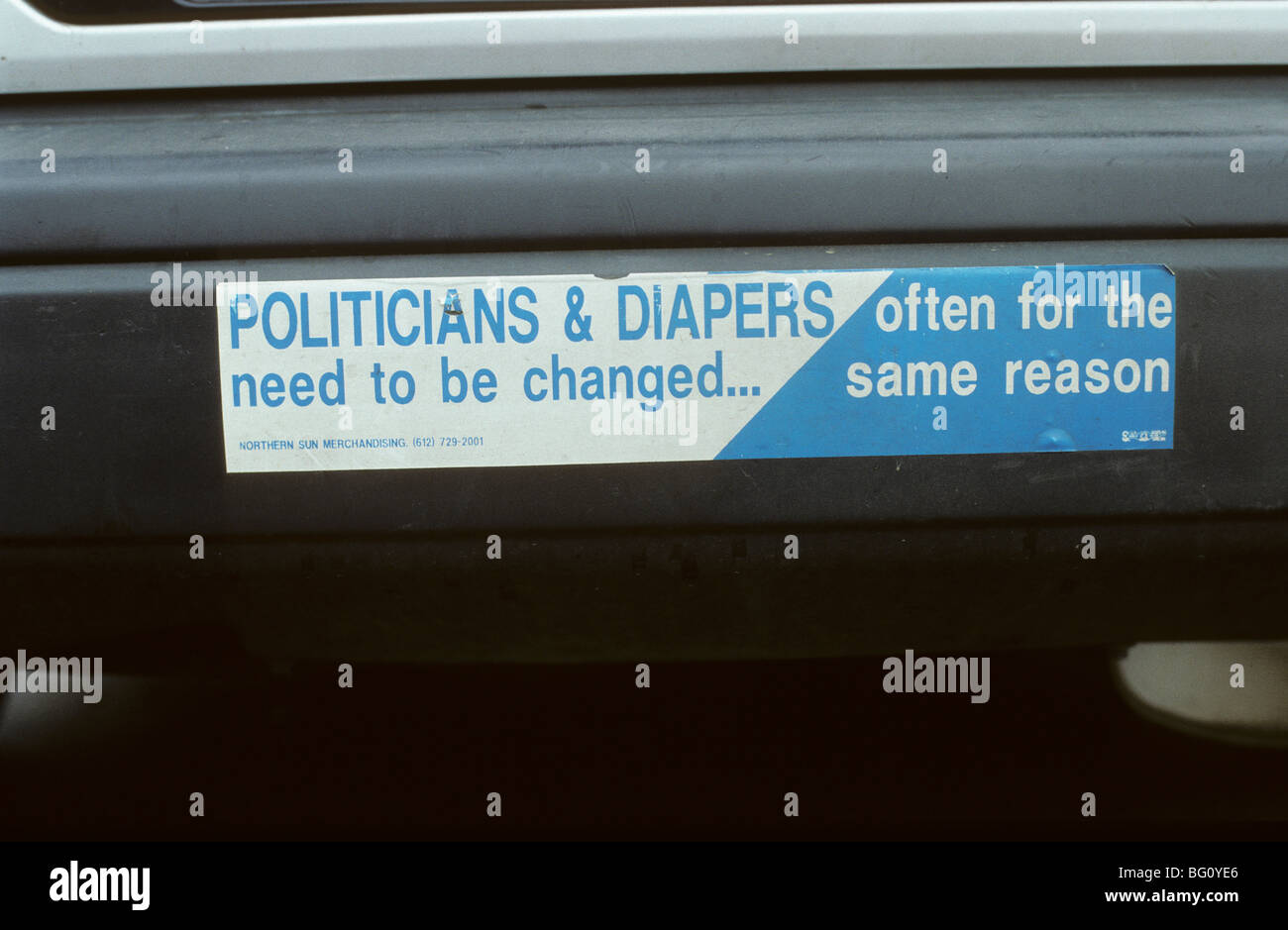Bumper sticker, Politicians, politics Stock Photo - Alamy