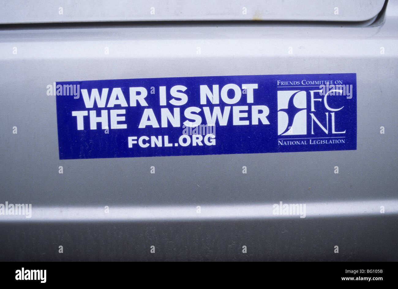 War bumper sticker hi-res stock photography and images - Alamy