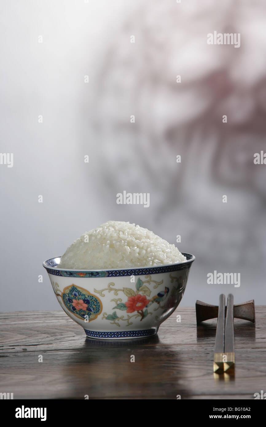 close-up of bowl of rice Stock Photo - Alamy