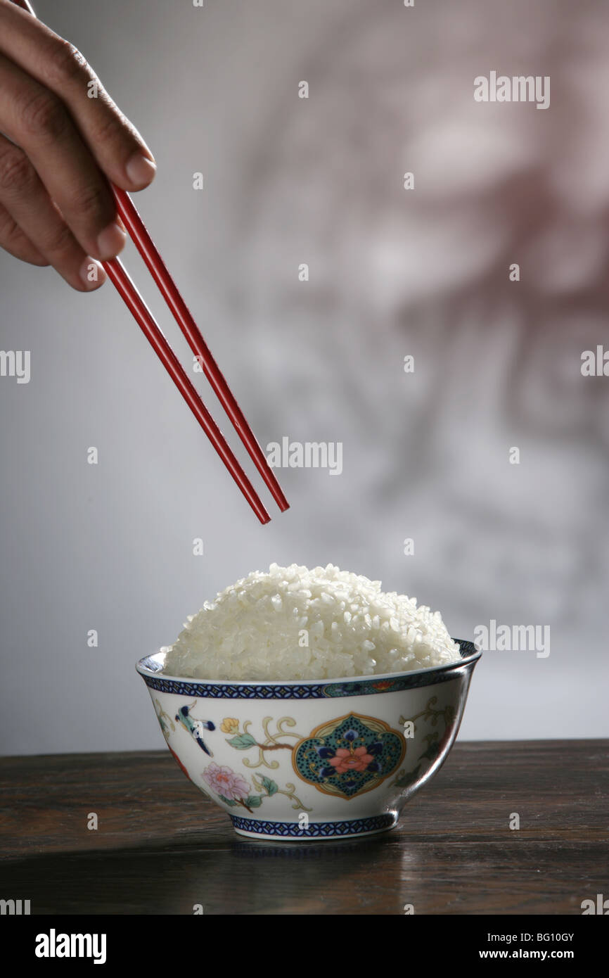 bowl of rice Stock Photo - Alamy
