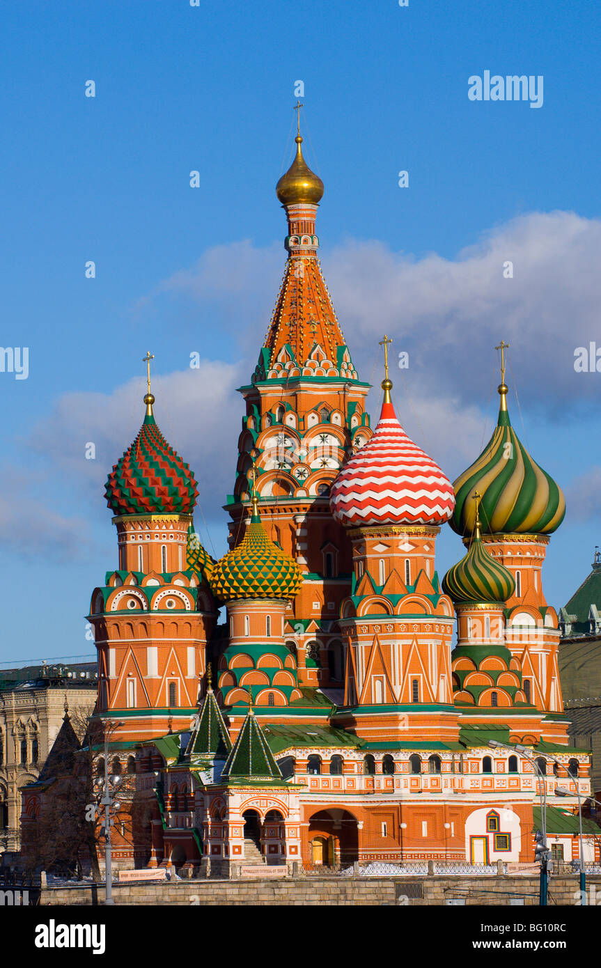 St. Basils Cathedral, Red Square, UNESCO World Heritage Site, Moscow ...