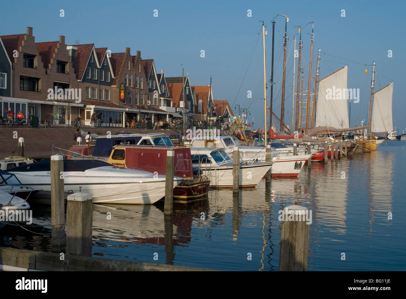 Harbour view, Volendam, Netherlands, Europe Stock Photo - Alamy