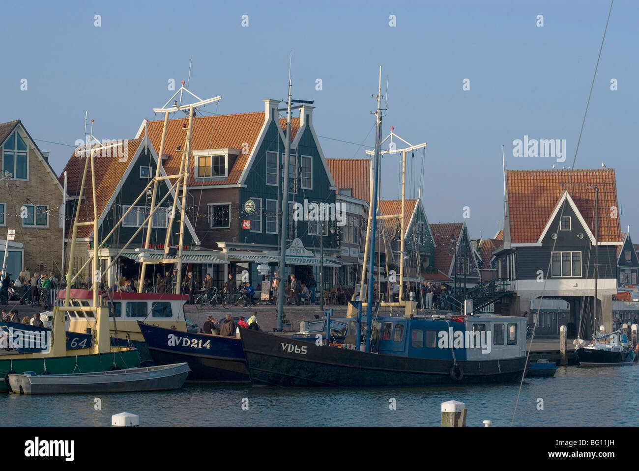 Harbour view, Volendam, Netherlands, Europe Stock Photo - Alamy