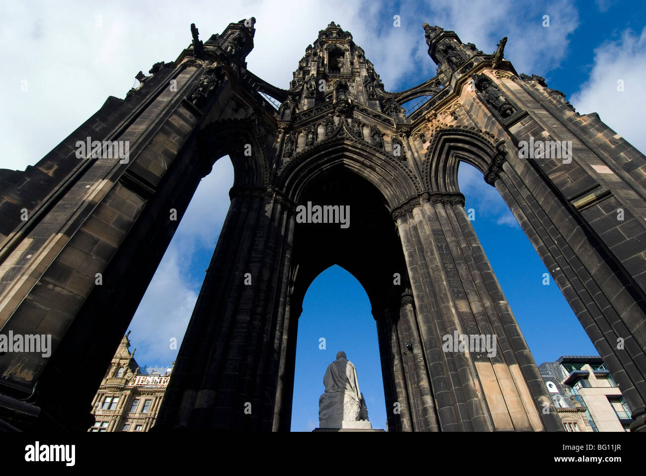 Walter Scott Memorial, Edinburgh, Scotland, United Kingdom, Europe ...