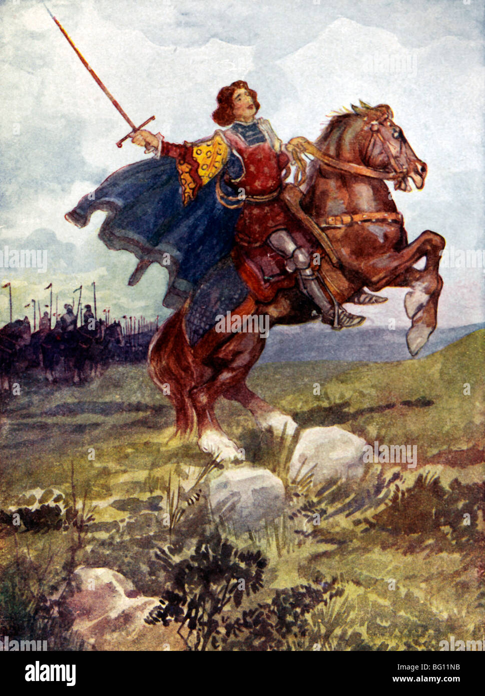 Battle of hastings painting hi-res stock photography and images - Alamy