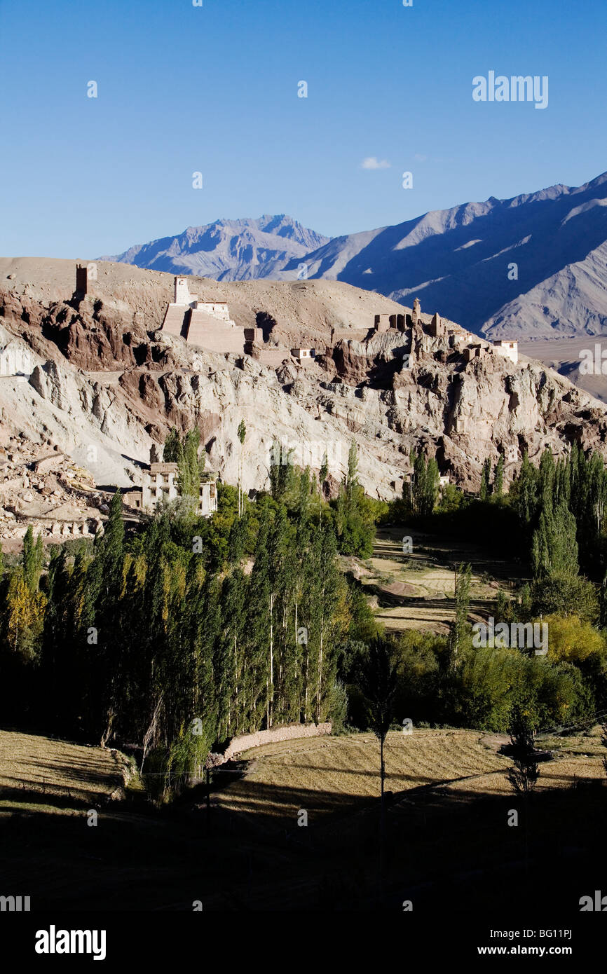 View of Basgo gompa (Tibetan Buddhist monastery) in Ladakh, Indian ...