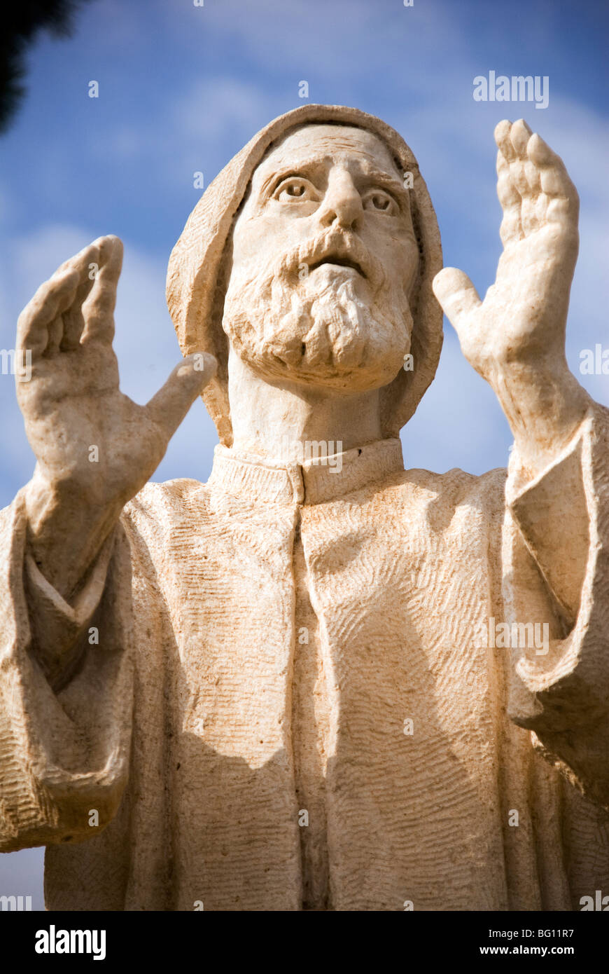 Hardini statue a saint of Lebanon Stock Photo - Alamy