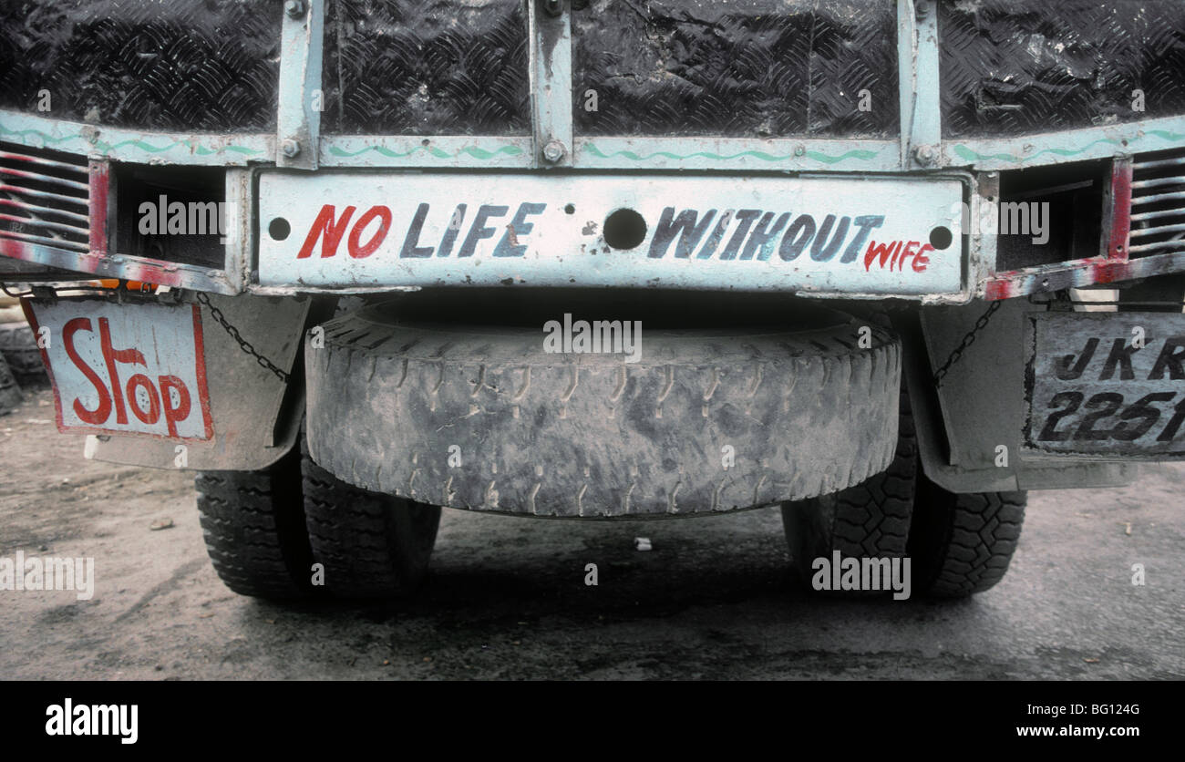 These words No Life Without Wife often appear on the bumpers of long ...