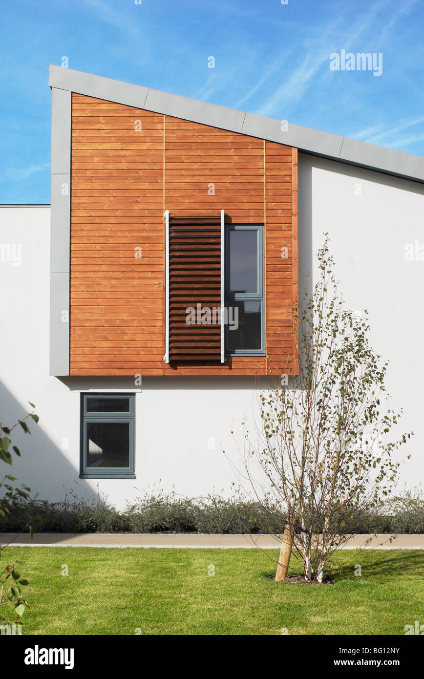 Contemporary housing on the Newhall development. Harlow, Essex, UK ...