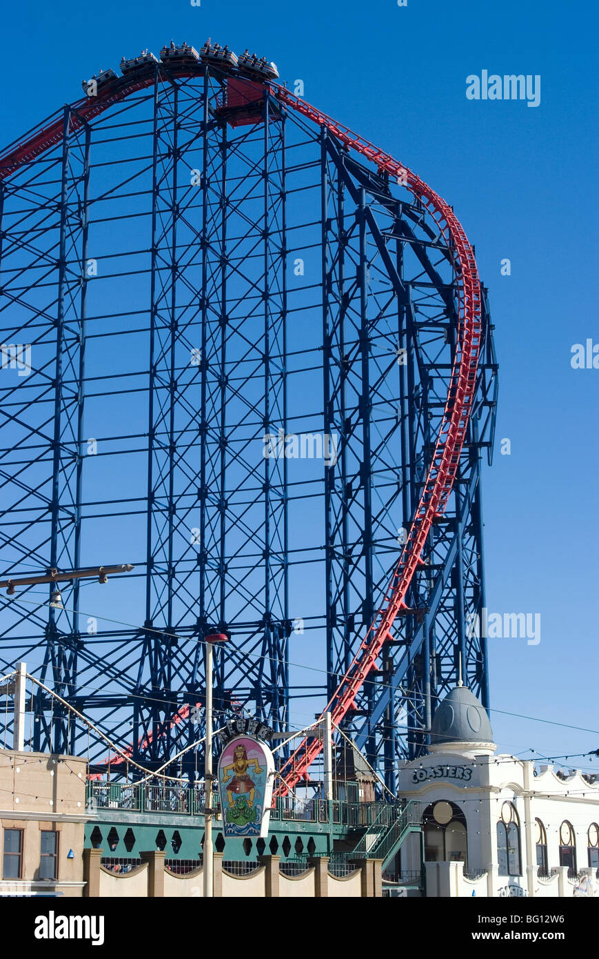 The Big One, the 235ft roller coaster, the largest in Europe, at ...