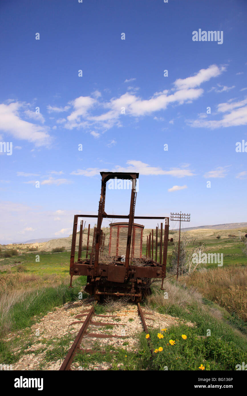 Israel, Old Gesher, the "Valley Train" Route, Haifa - Damascus Stock ...