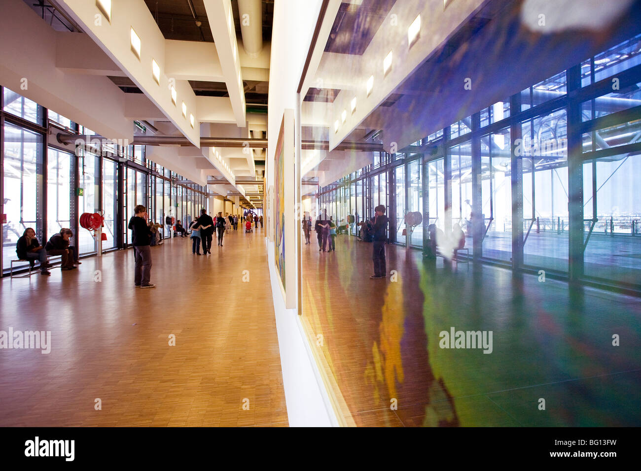 Inside pompidou art gallery paris hi-res stock photography and images ...