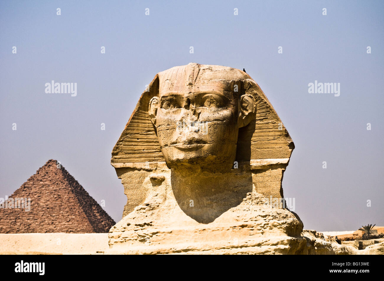 The Sphinx and the Pyramids together Stock Photo - Alamy