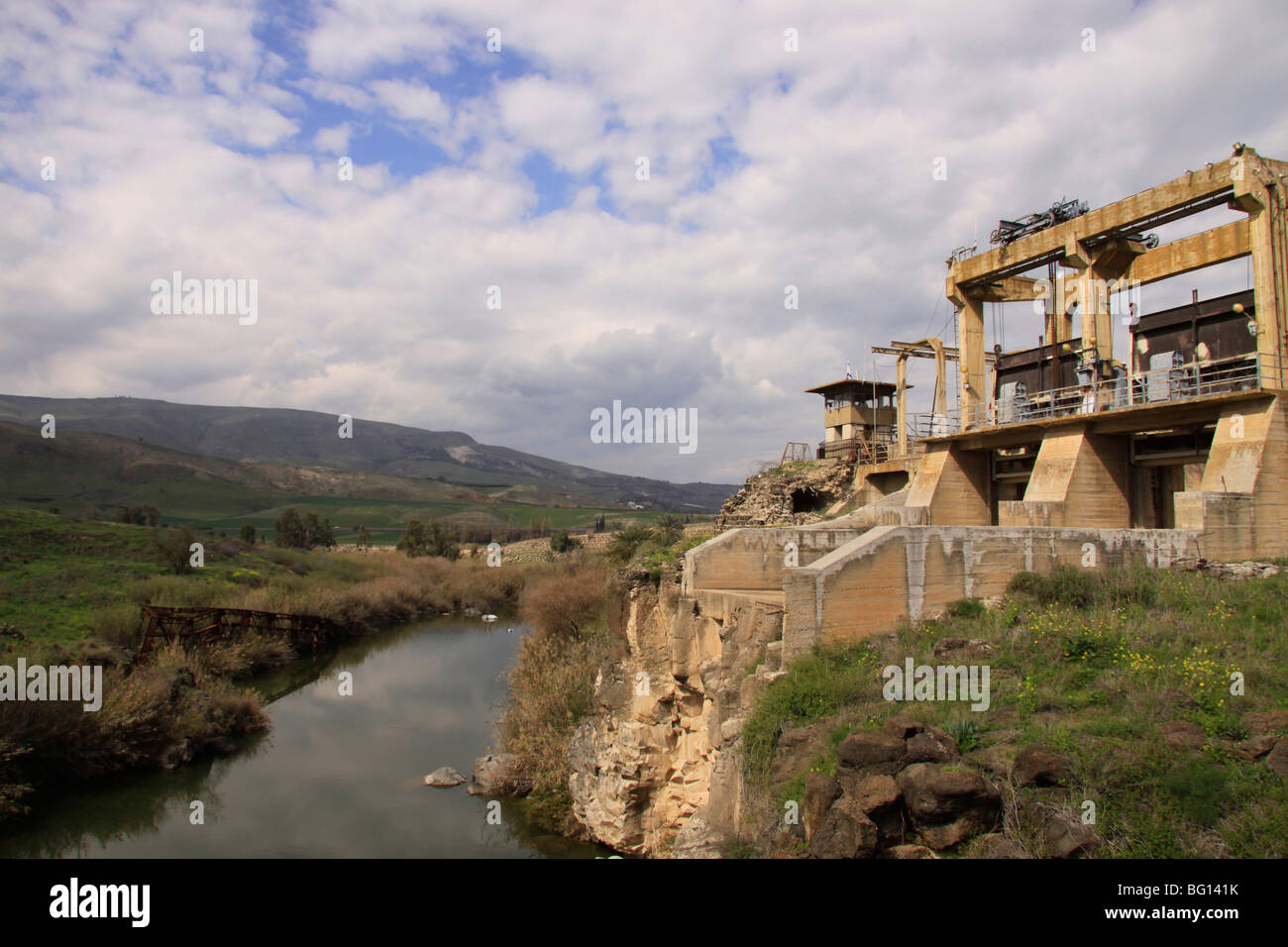 Jordan valley, Rutenberg's hydroelectric power station in Naharyim ...