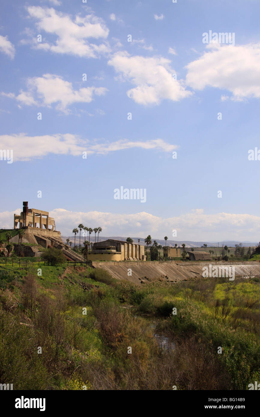 Jordan valley, Rutenberg's hydroelectric power station in Naharyim ...