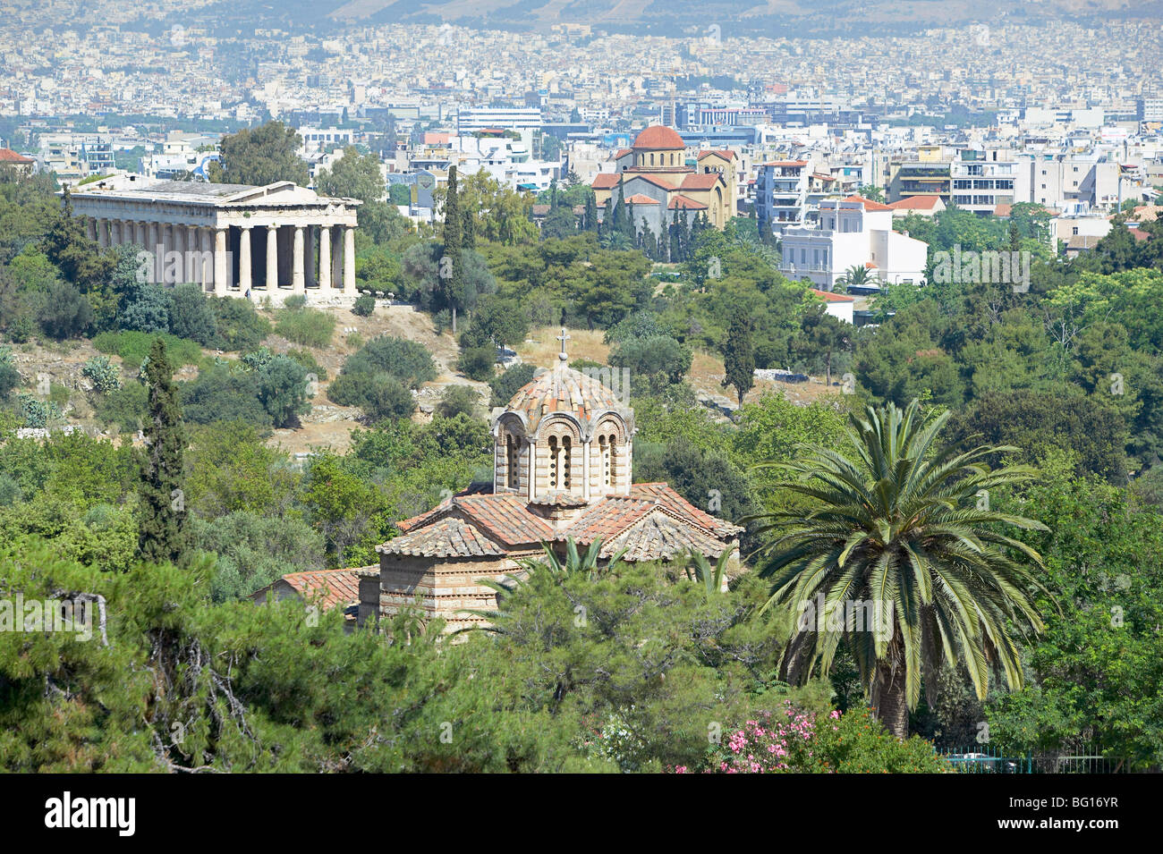 Temple of Hephaestus and Ancient Agora, Athens, Greece, Europe Stock ...