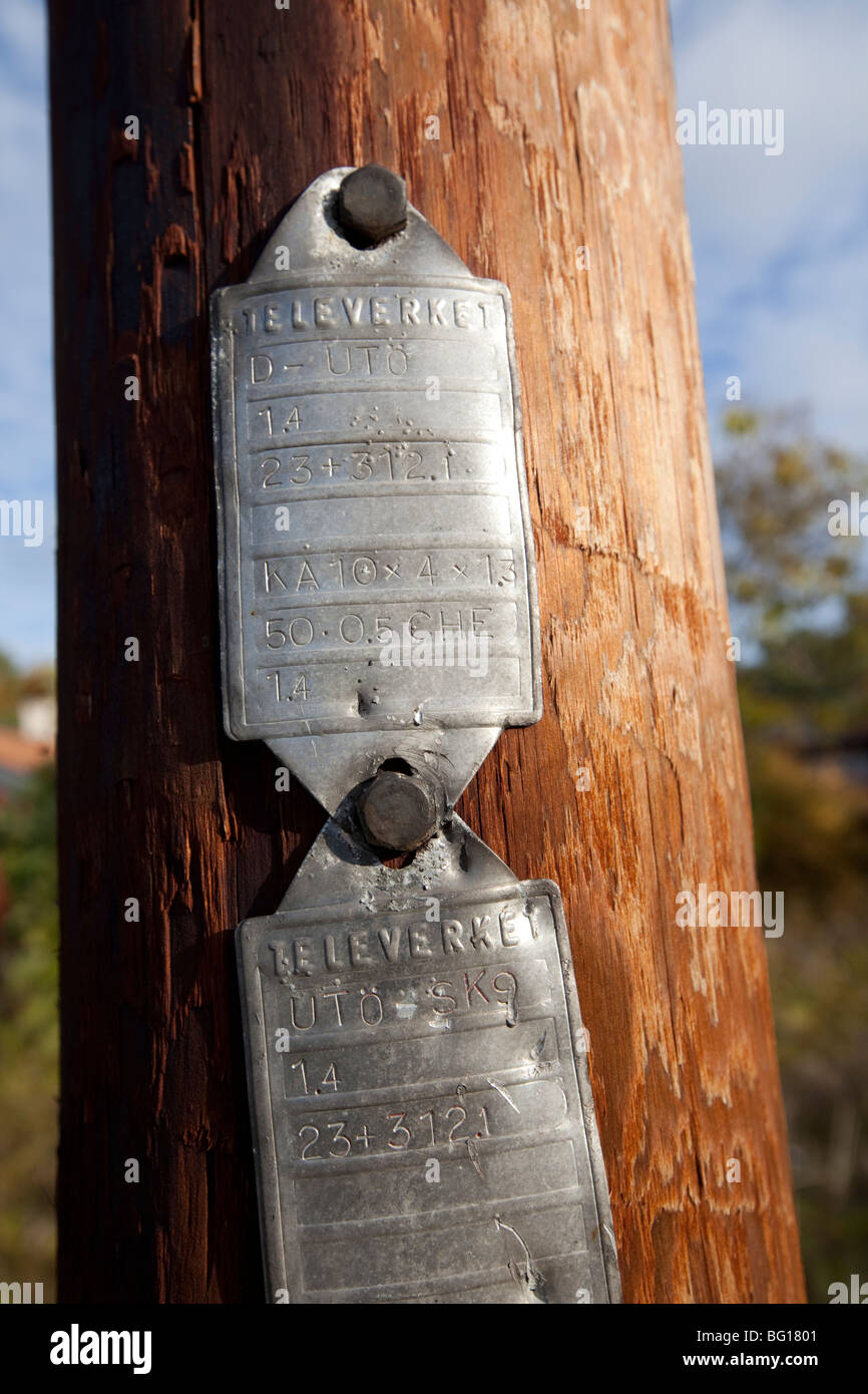 Telephone pole sign hi-res stock photography and images - Alamy