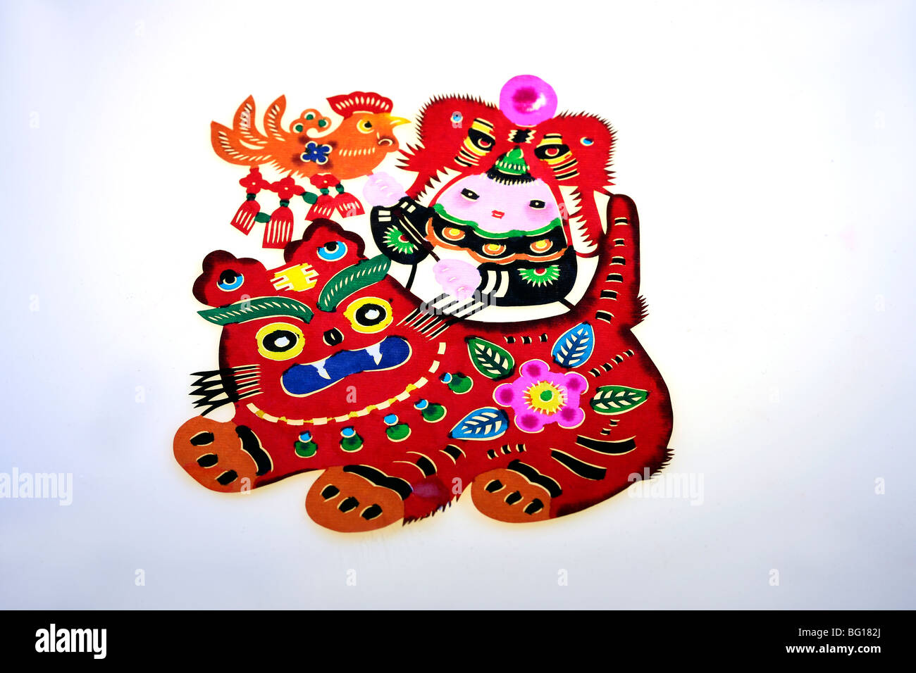 Chinese paper cut tiger hi-res stock photography and images - Alamy