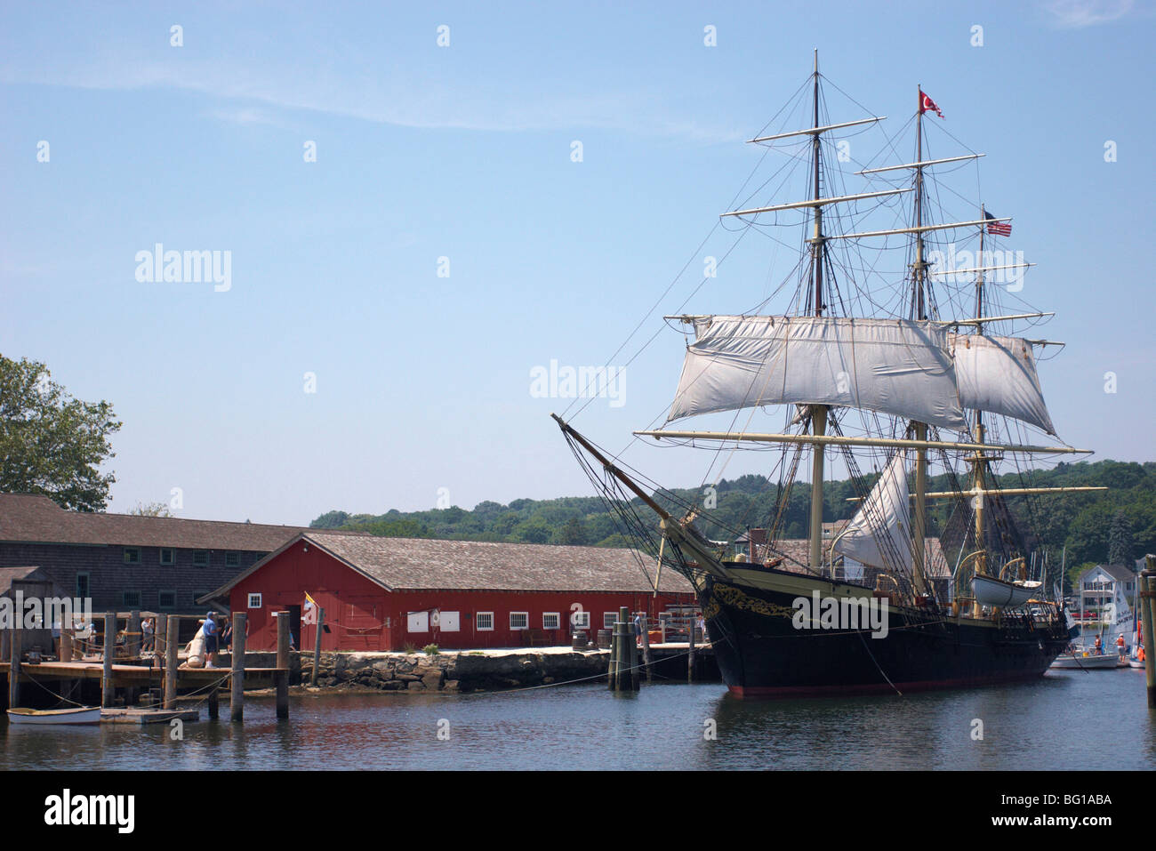 A full rigged sailing ship Stock Photo - Alamy