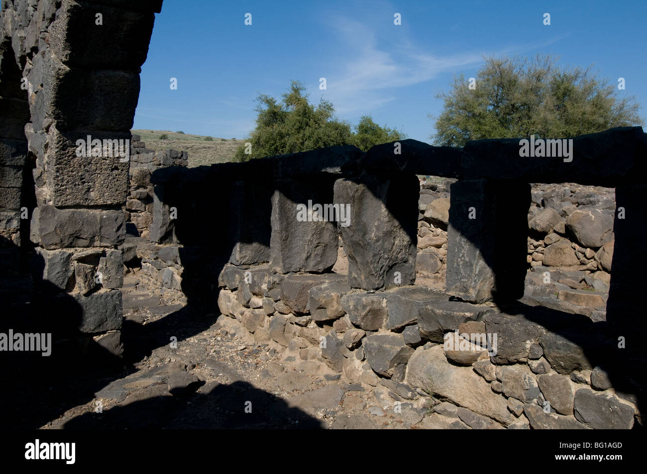Anteroom ,Jewish ritual bath ,Korazin Israel Stock Photo - Alamy
