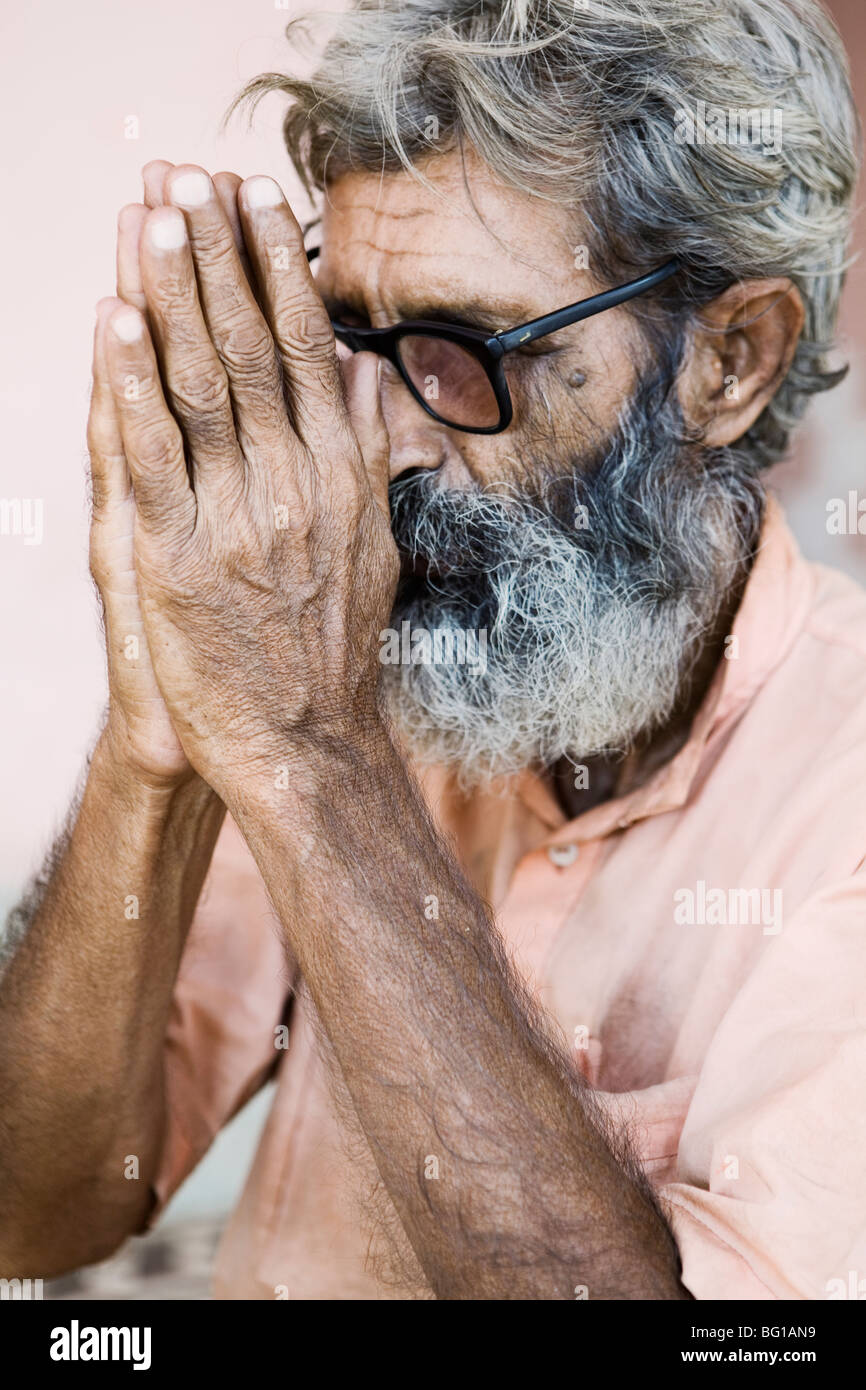 Man worshipping hindu goddess karni hi-res stock photography and images ...