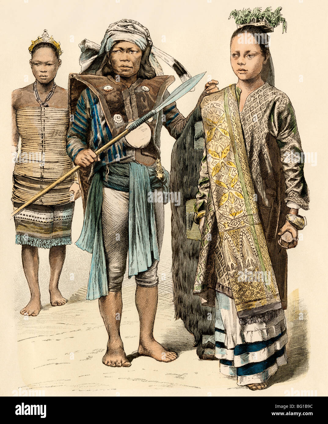 Ancient Malaysia Drawing Worrior