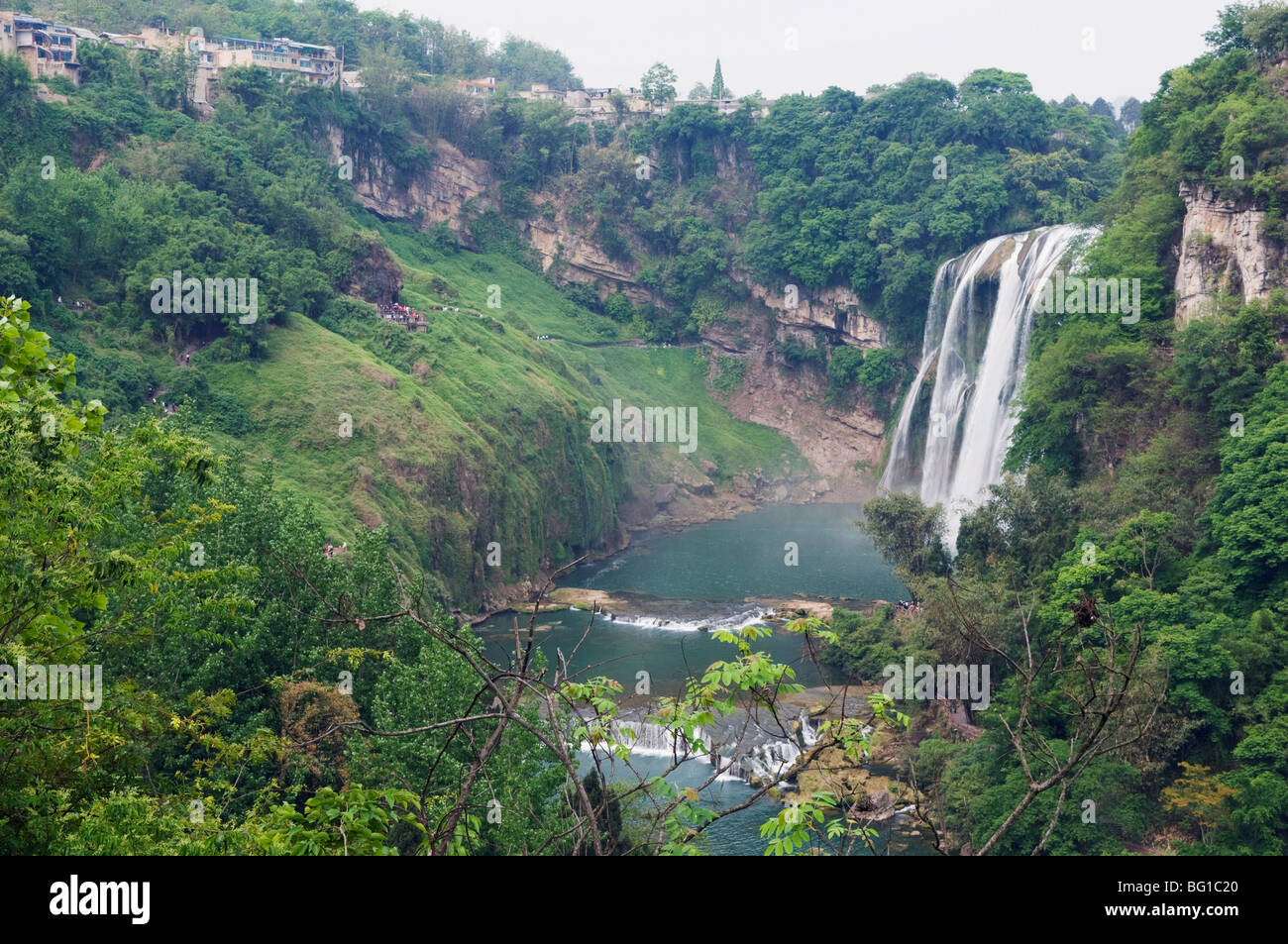 Huangguoshu Waterfall largest in China 81m wide and 74m high, Guizhou ...