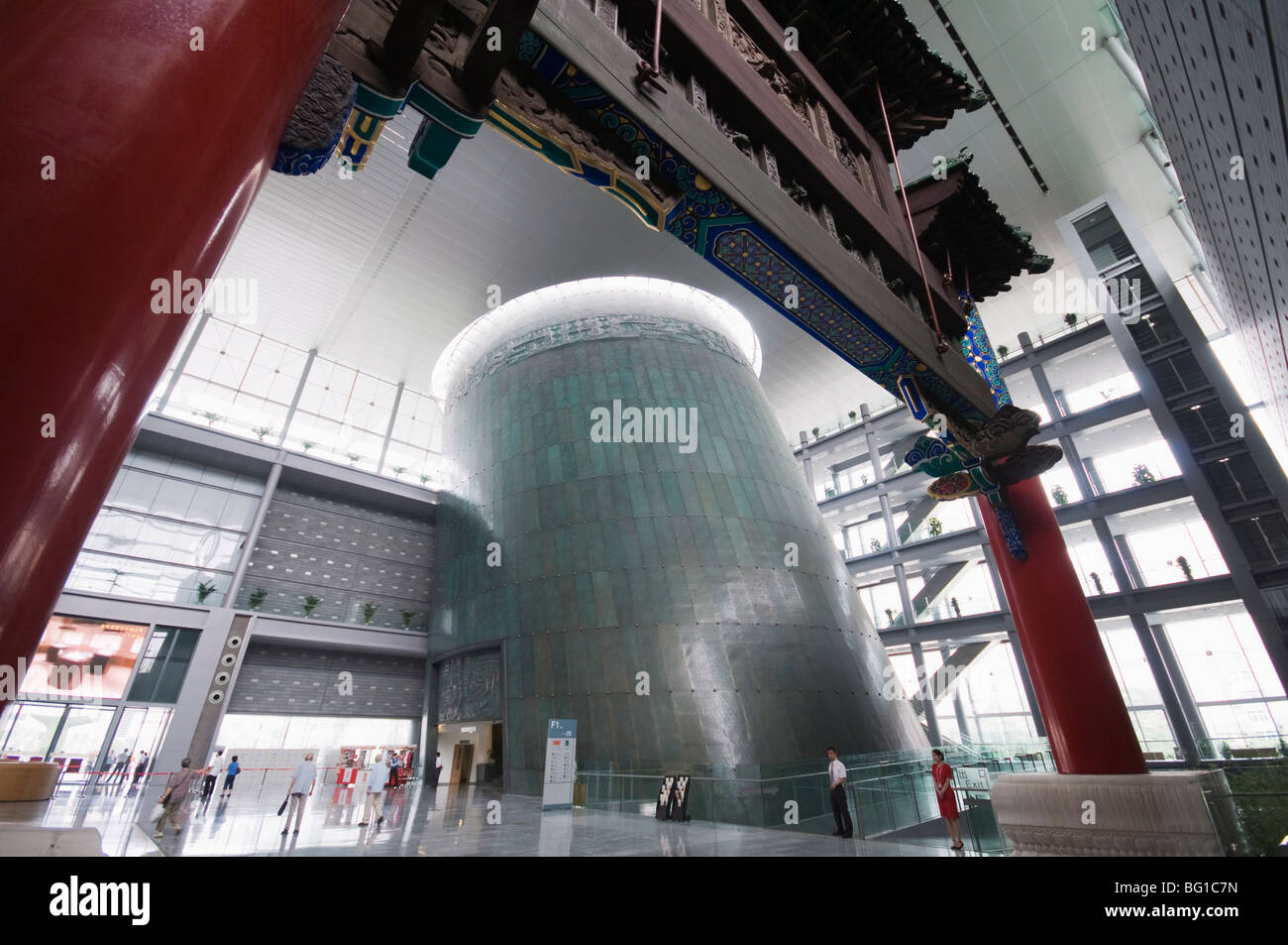 Chinese gate inside the Beijing Capital Museum, Beijing, China, Asia ...