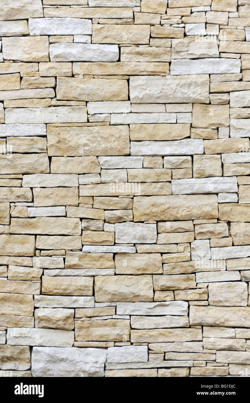 Wall made from sandstone bricks Stock Photo - Alamy