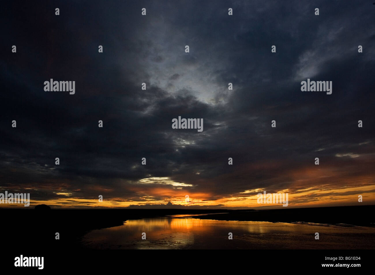 Holy Island Sunset Stock Photo - Alamy