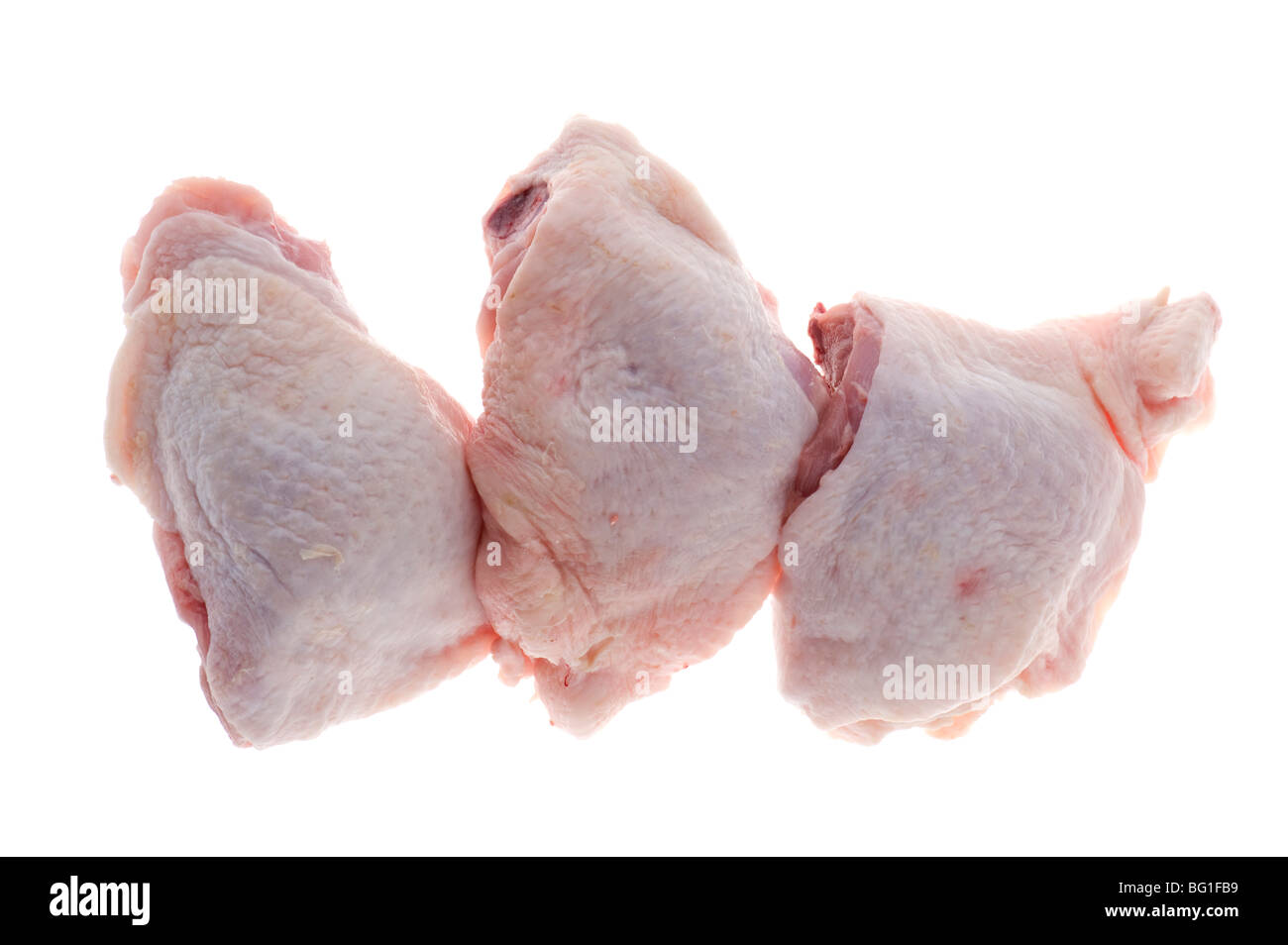 object on white - raw chicken leg Stock Photo - Alamy