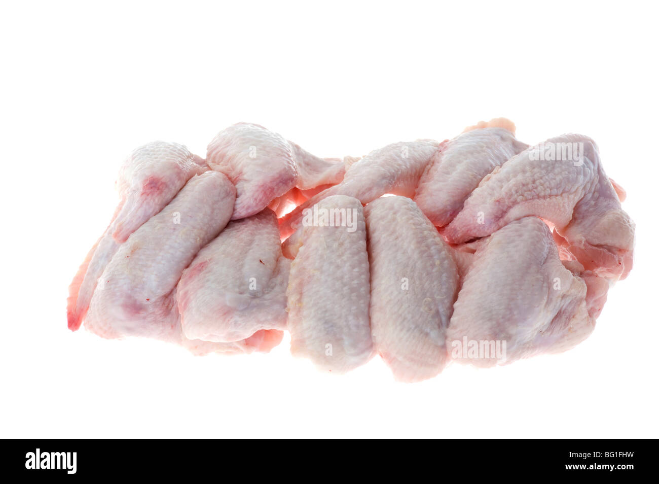 object on white - raw chicken meat Stock Photo - Alamy