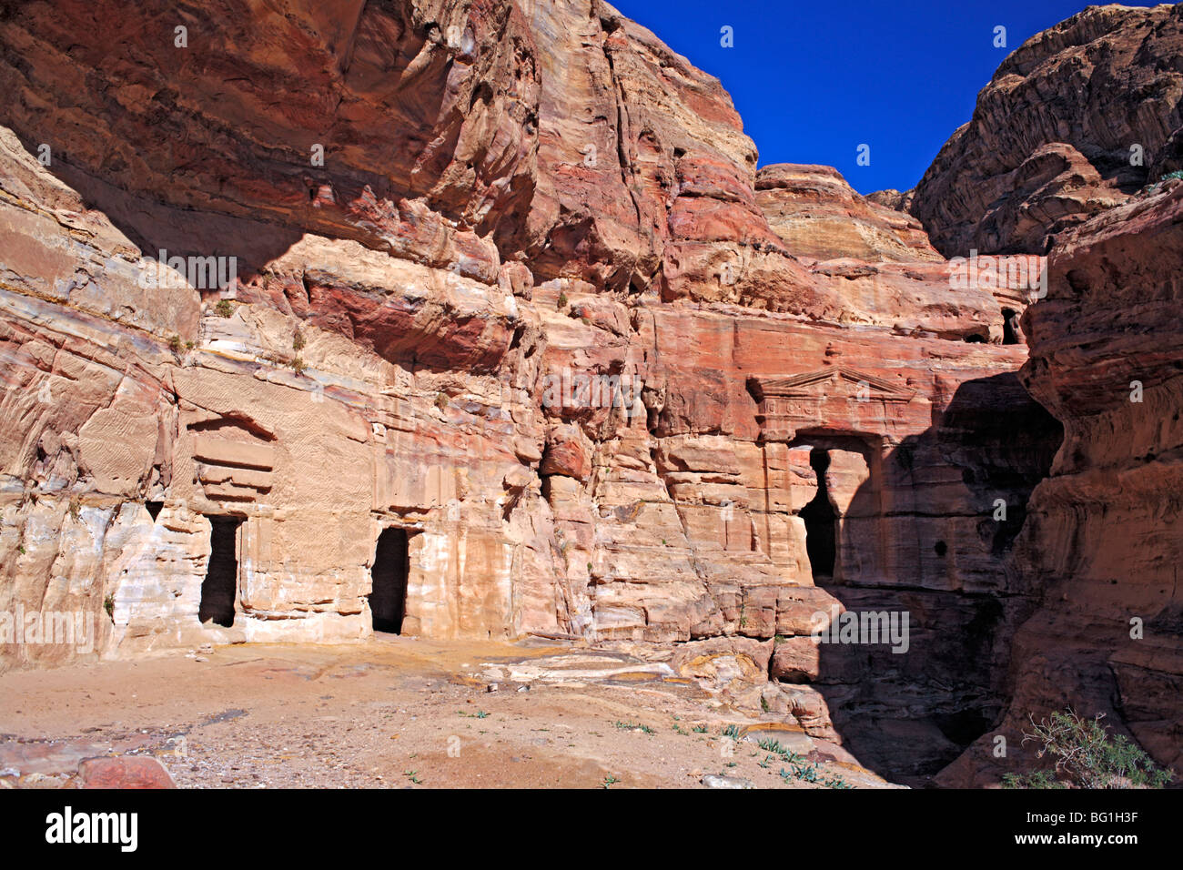 Ancient Nabatean city Petra, Jordan Stock Photo - Alamy
