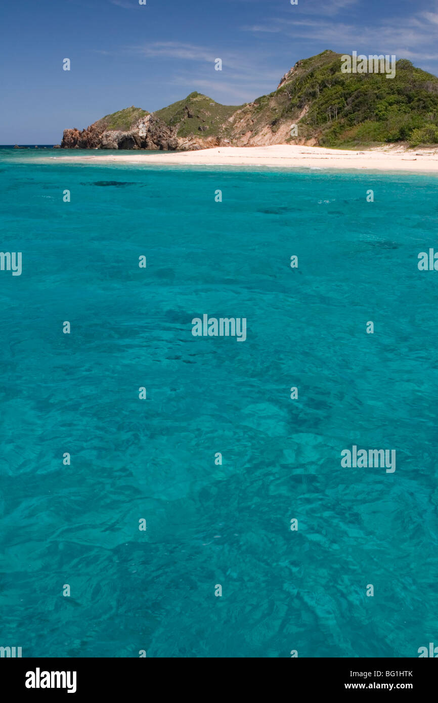 Pristine tropical beaches grace many of the Calamian Islands in Palawan ...