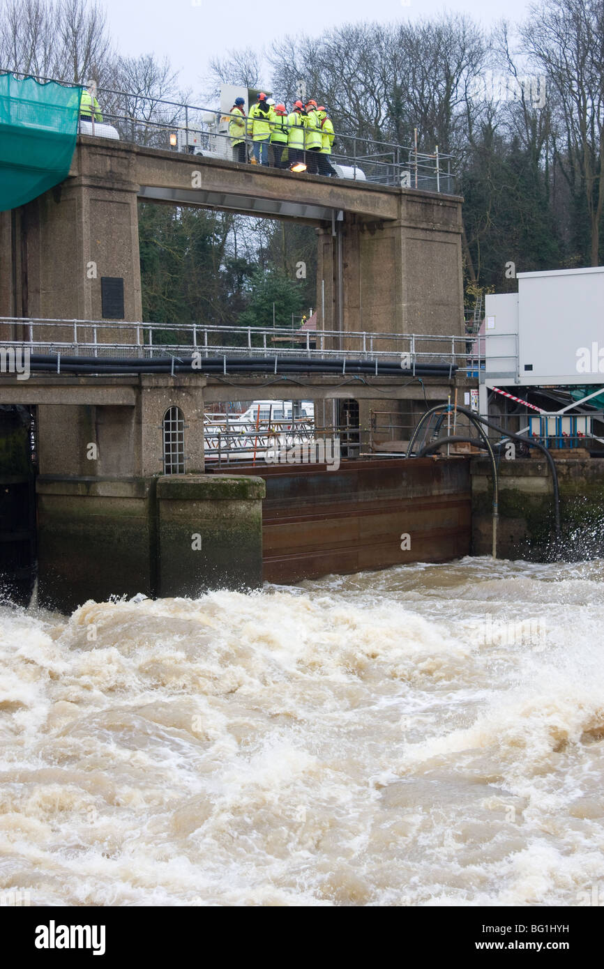 Fast flowing flood water hi-res stock photography and images - Alamy