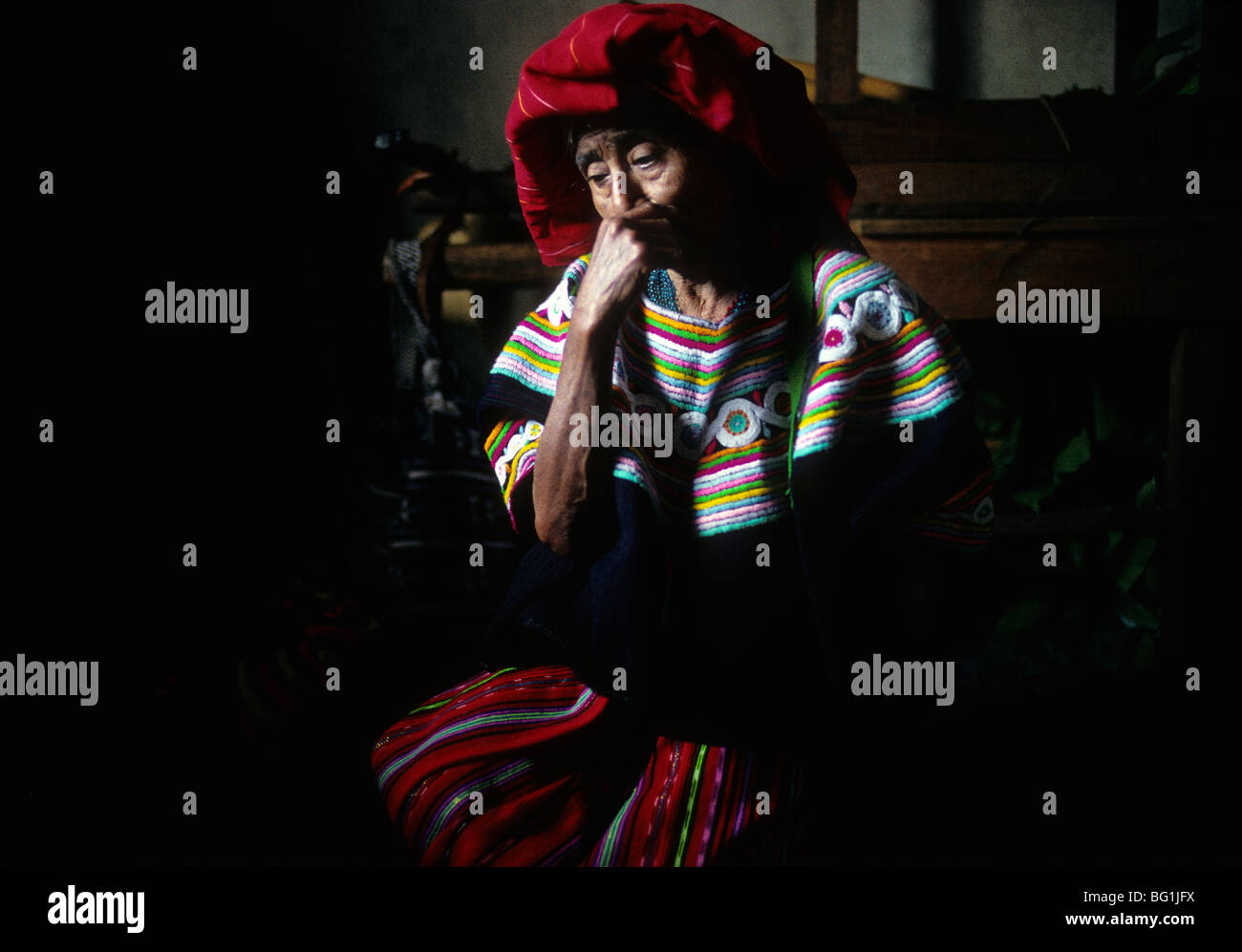 Portrait of woman, Joyabaj, Guatemala Stock Photo - Alamy
