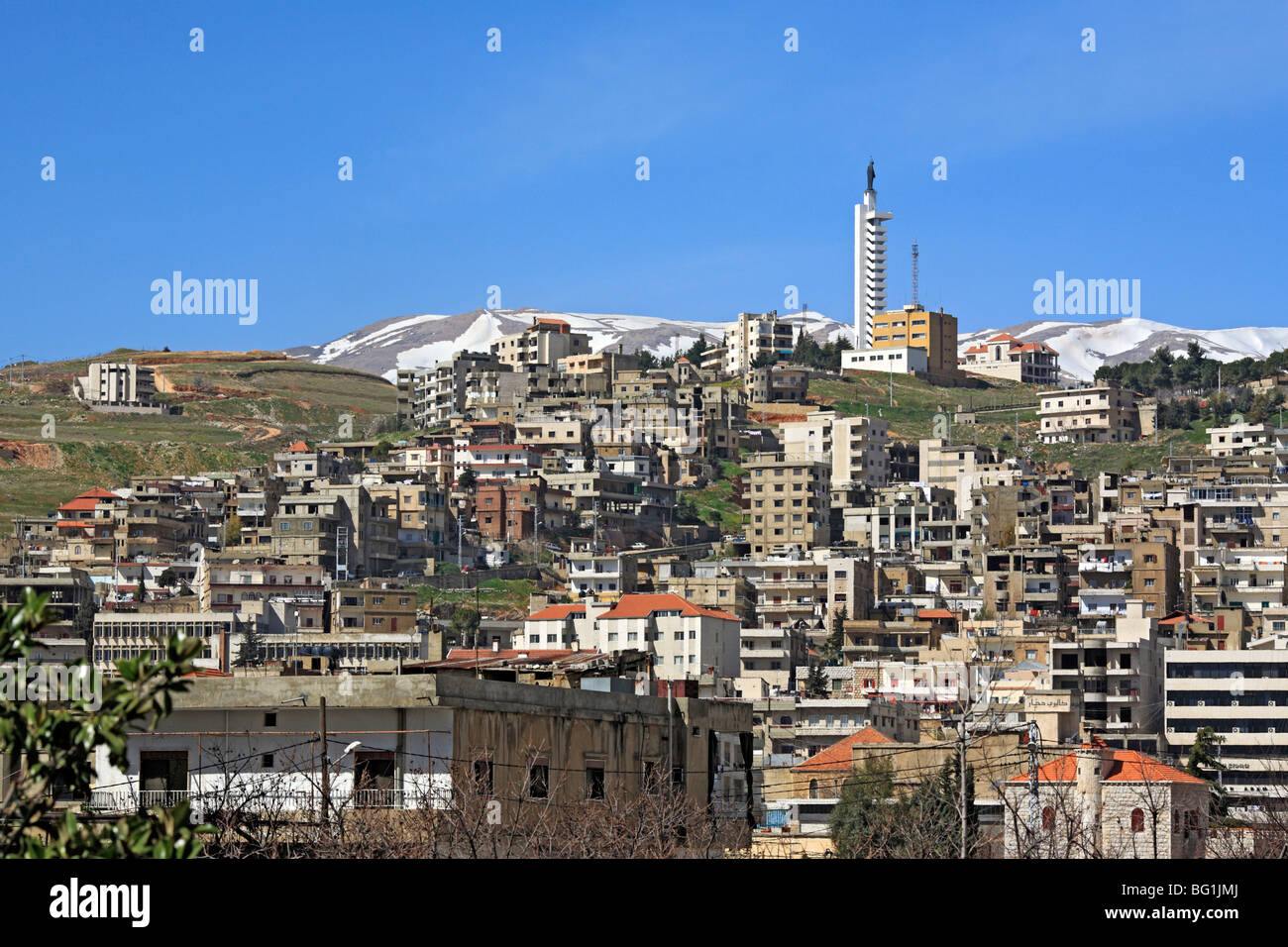City in Bekaa valley, Lebanon Stock Photo - Alamy