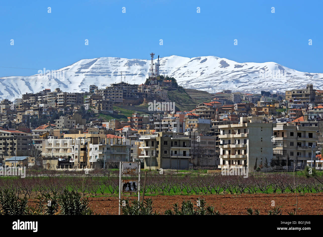 City in Bekaa valley, Lebanon Stock Photo - Alamy