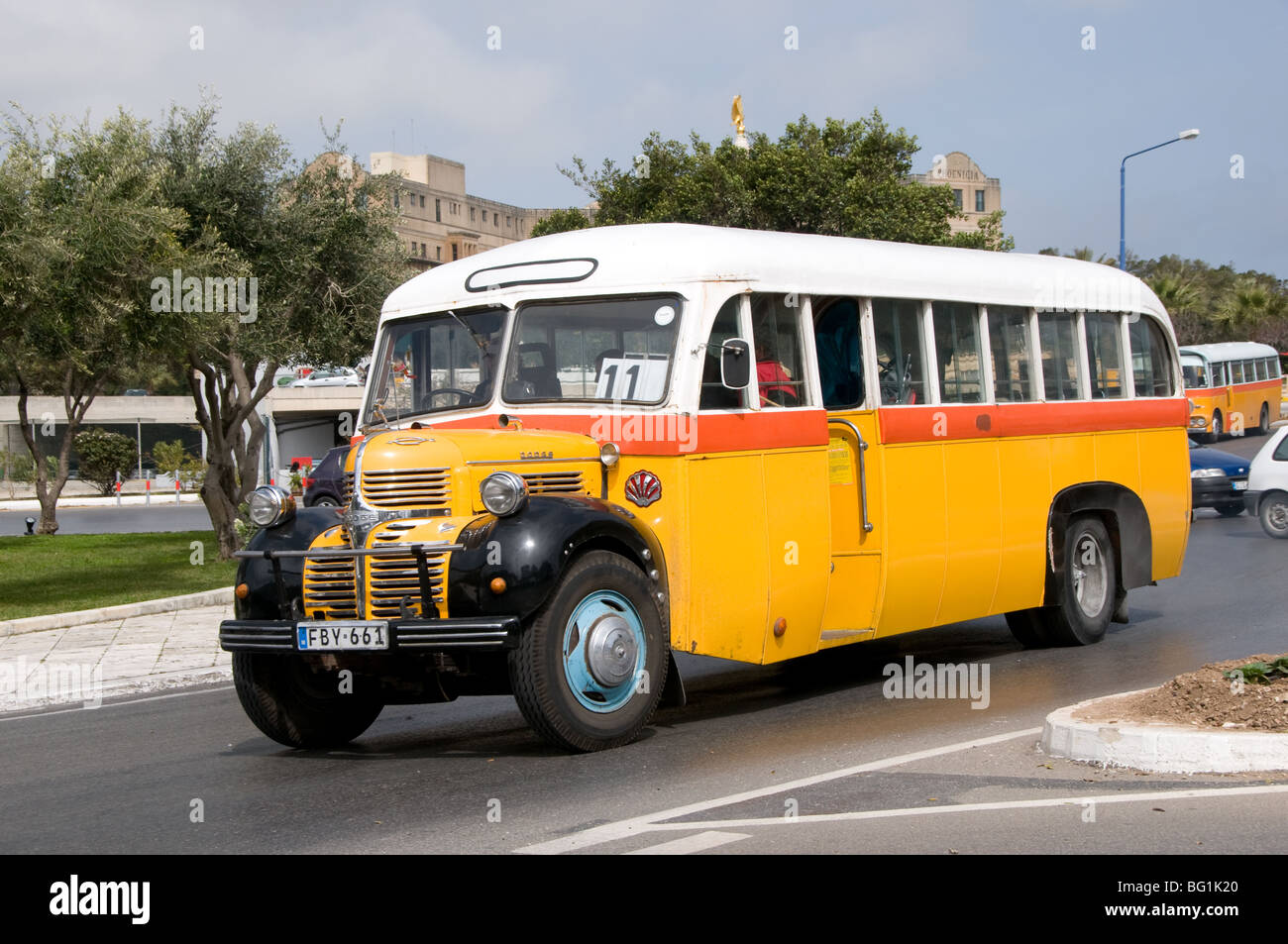 One of three remaining normal control public service buses still in use ...