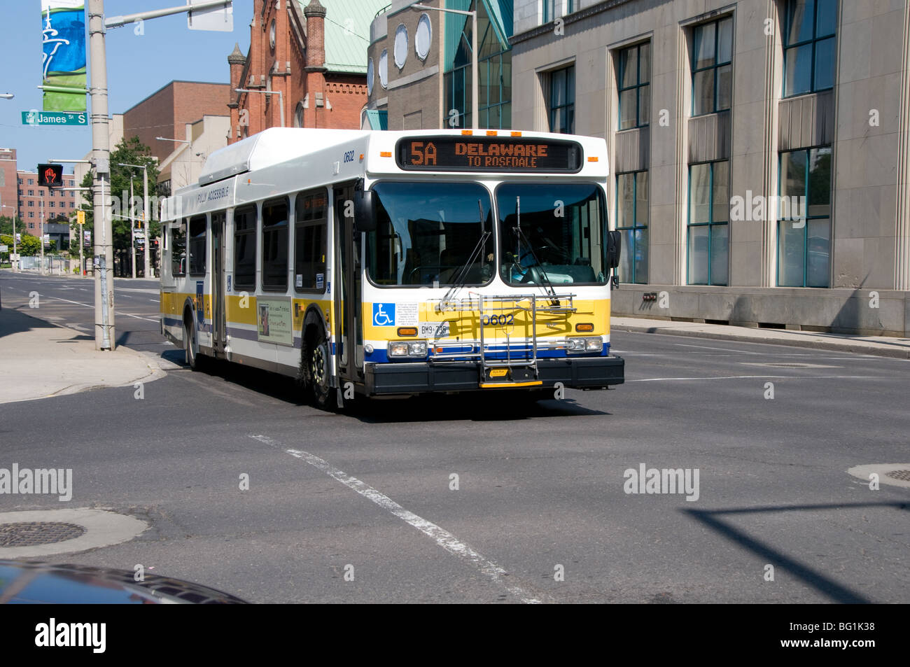 Hamilton Street Railway Orion New Flyer hybrid bus in the City of ...